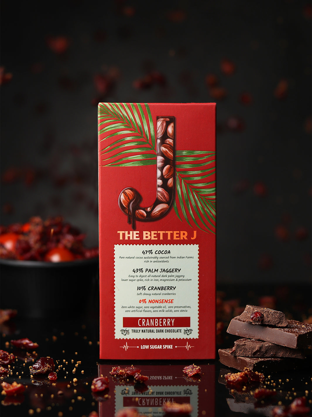The Better J - Truly Natural Dark Palm Jaggery Chocolates